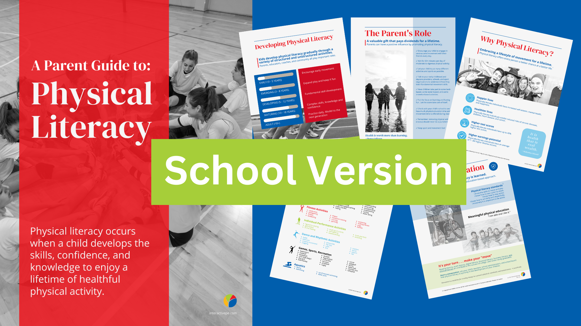 A Parent Guide to Physical Literacy: School Edition - Interactive